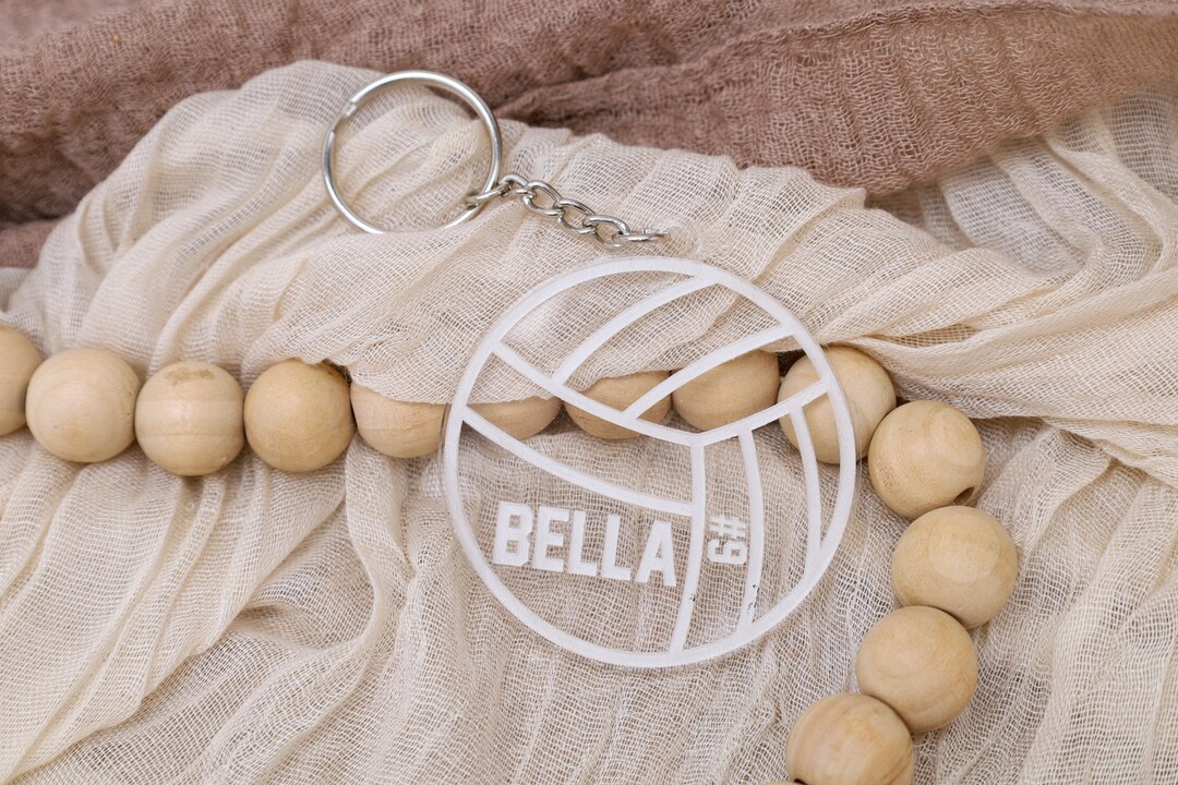 Personalized Volleyball Key Chains, Custom Sports Team Key Ring, Team ...