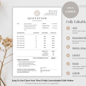 New Business Payment Template Bundle, Editable Invoice, Quote, Receipt ...
