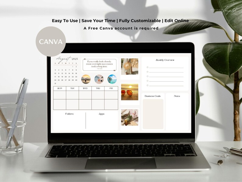 Desktop Organizer Wallpaper 2025 for Business, Weekly Schedule Planner ...