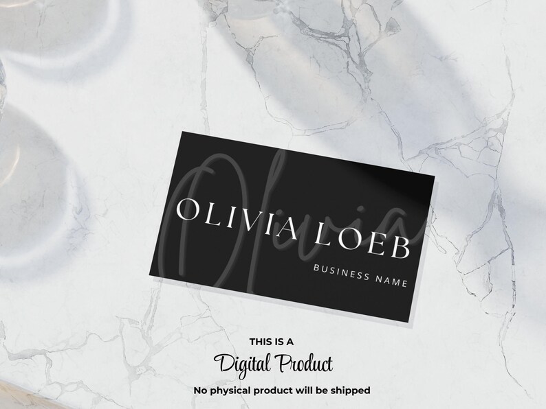 Minimalist Black QR Code Business Card Template, Editable Luxury Card ...