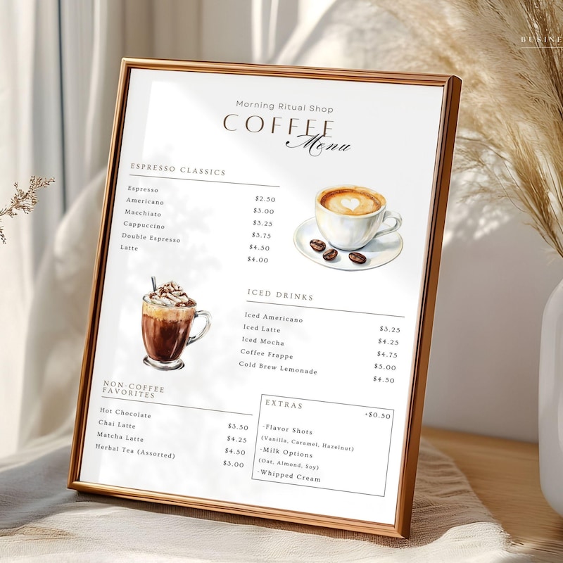 Home Cafe Menu Prints - Etsy