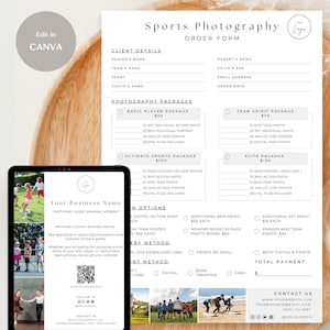 Sports Photography Price List Template - Etsy