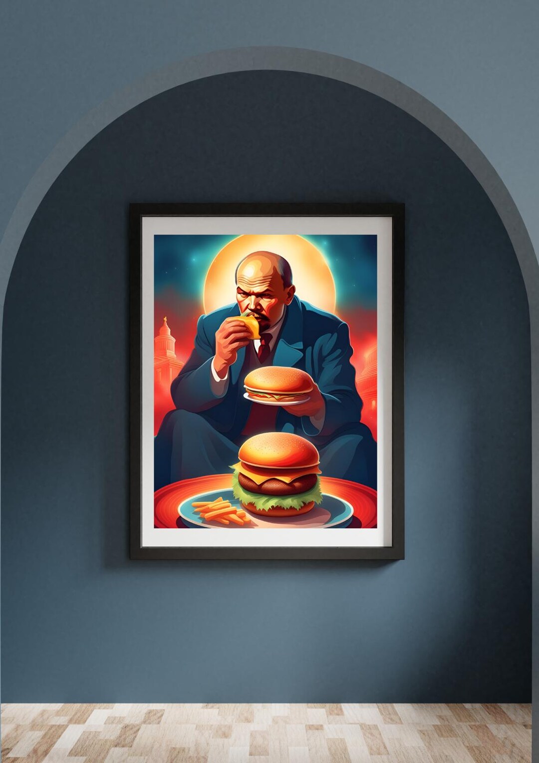 Surreal Lenin Portrait Downloadable, Printable & Print-ready for Wall ...