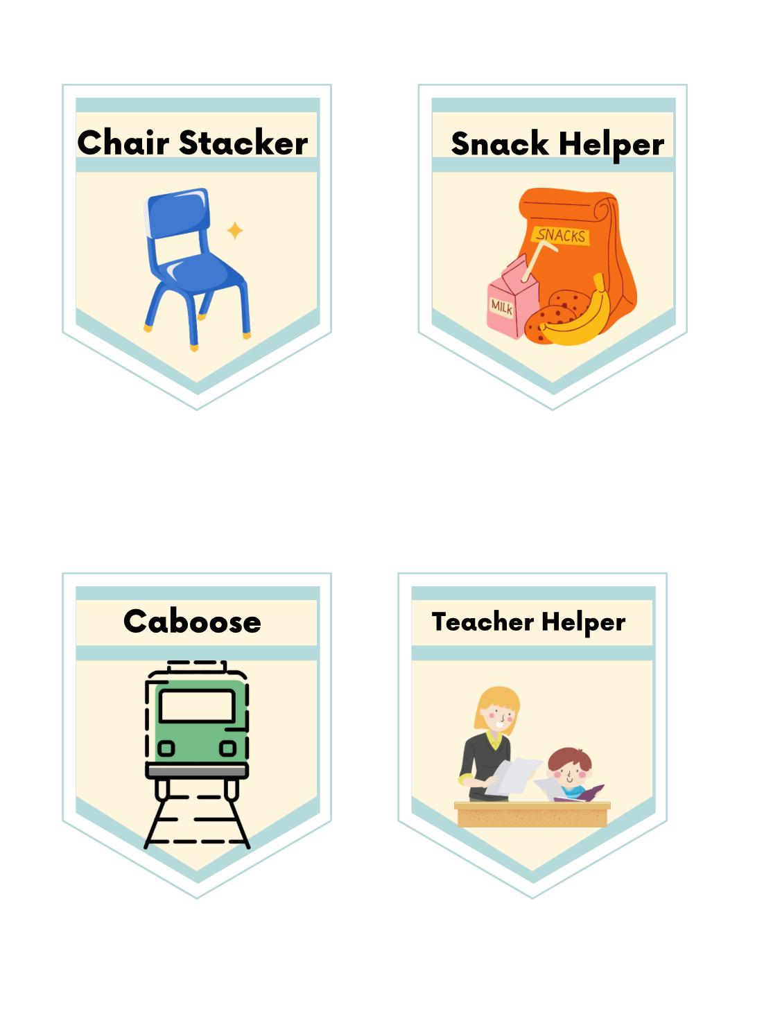 Helping Hands Job Chart for Students - Etsy