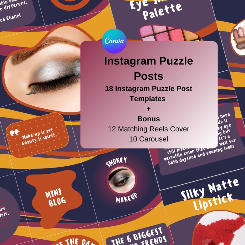 Canva Instagram Puzzle - Etsy