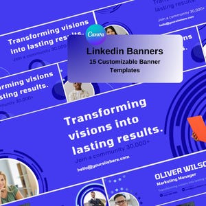 Linkedin Banner Canva Templates. Professional Linkedin Background ...