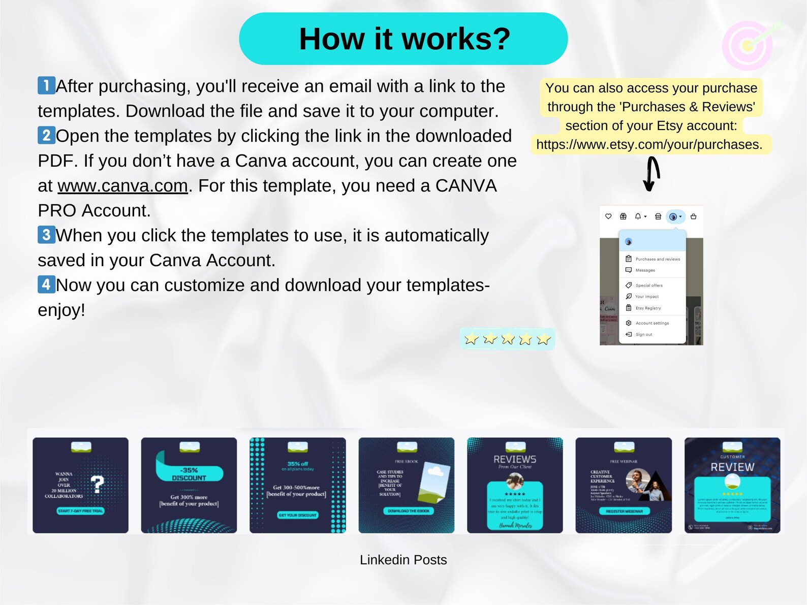 Technology/saas Linkedin Posts, Editable Canva Template, Square Static ...