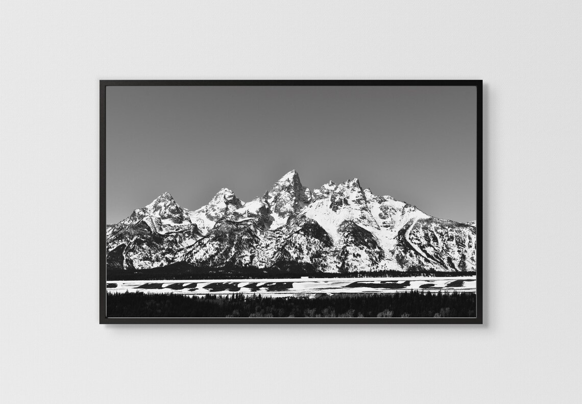 Grand Tetons Digital Print, Jackson Hole, Wyoming - Etsy