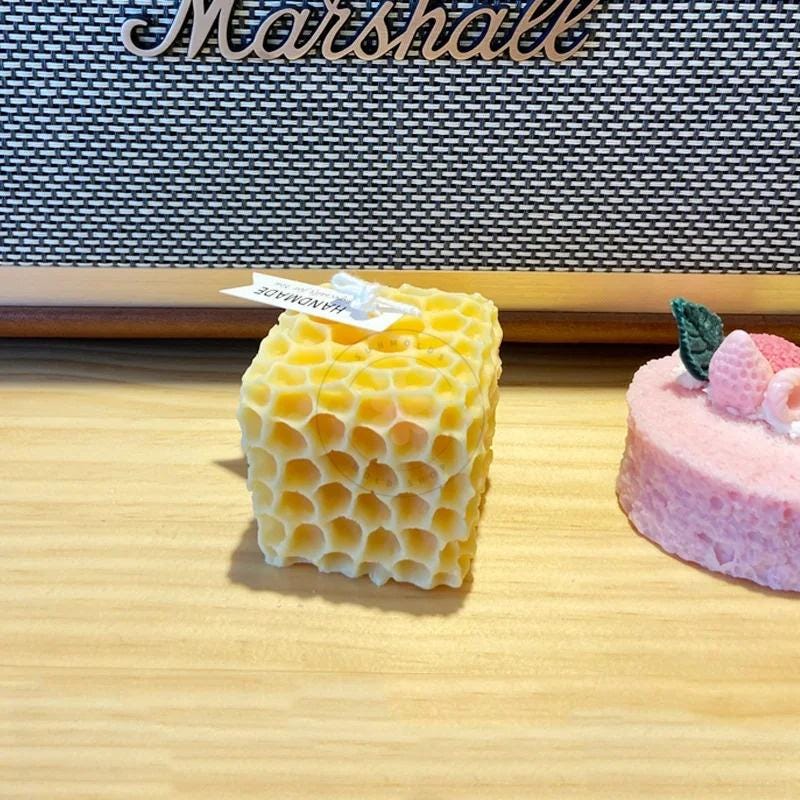 Square Honeycomb Rubik's Cube Silicone Mold, Aromatherapy Candle Making ...