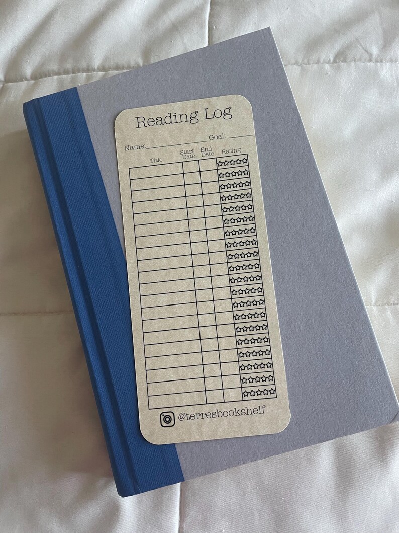 Reading List Tracker, Book Review Journal, Book Lover Gift, Vintage ...