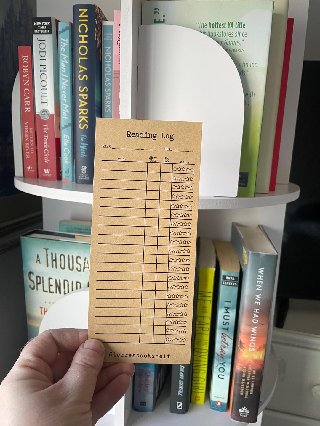 Vintage Reading Log Book Mark Track Your Reading With This Kraft Brown ...