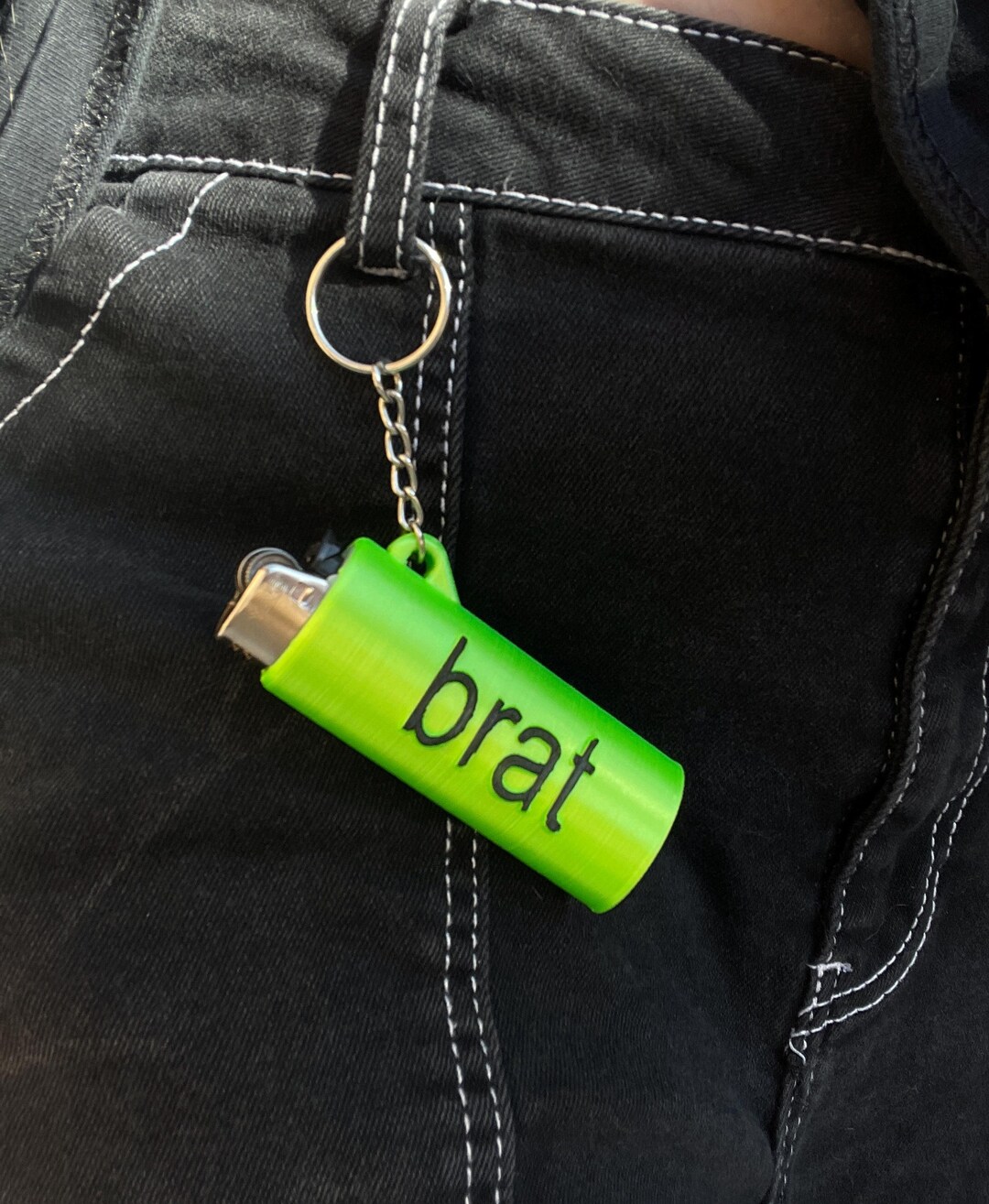 BRAT Lighter Case Keychain - Etsy