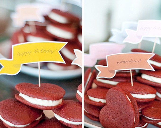 DIY Printable Flags/labels Custom Colors - Etsy