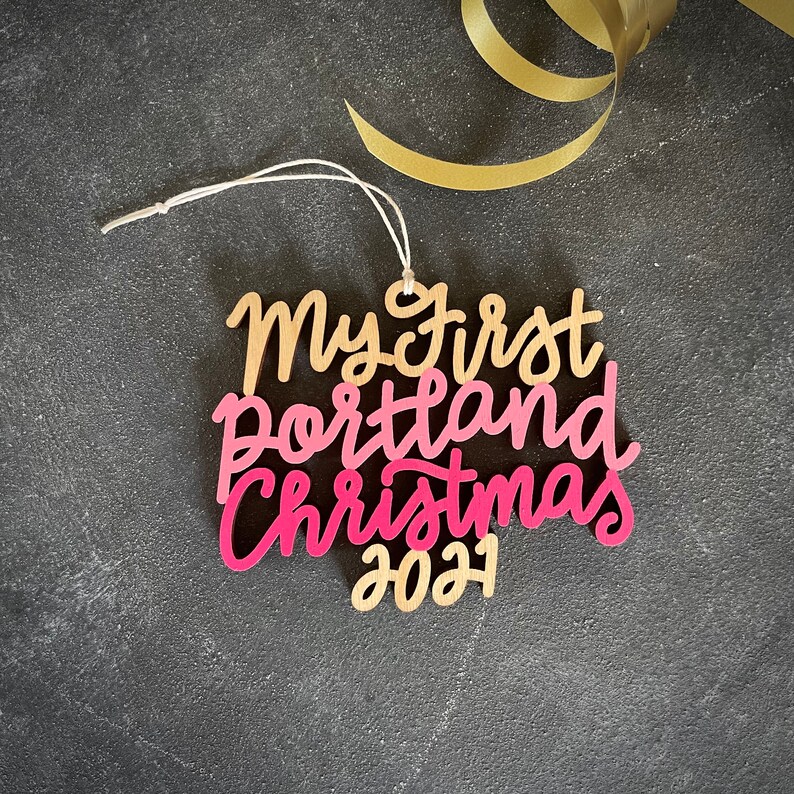 Choose Your Year Phrase and Colors Our/my First Portland - Etsy