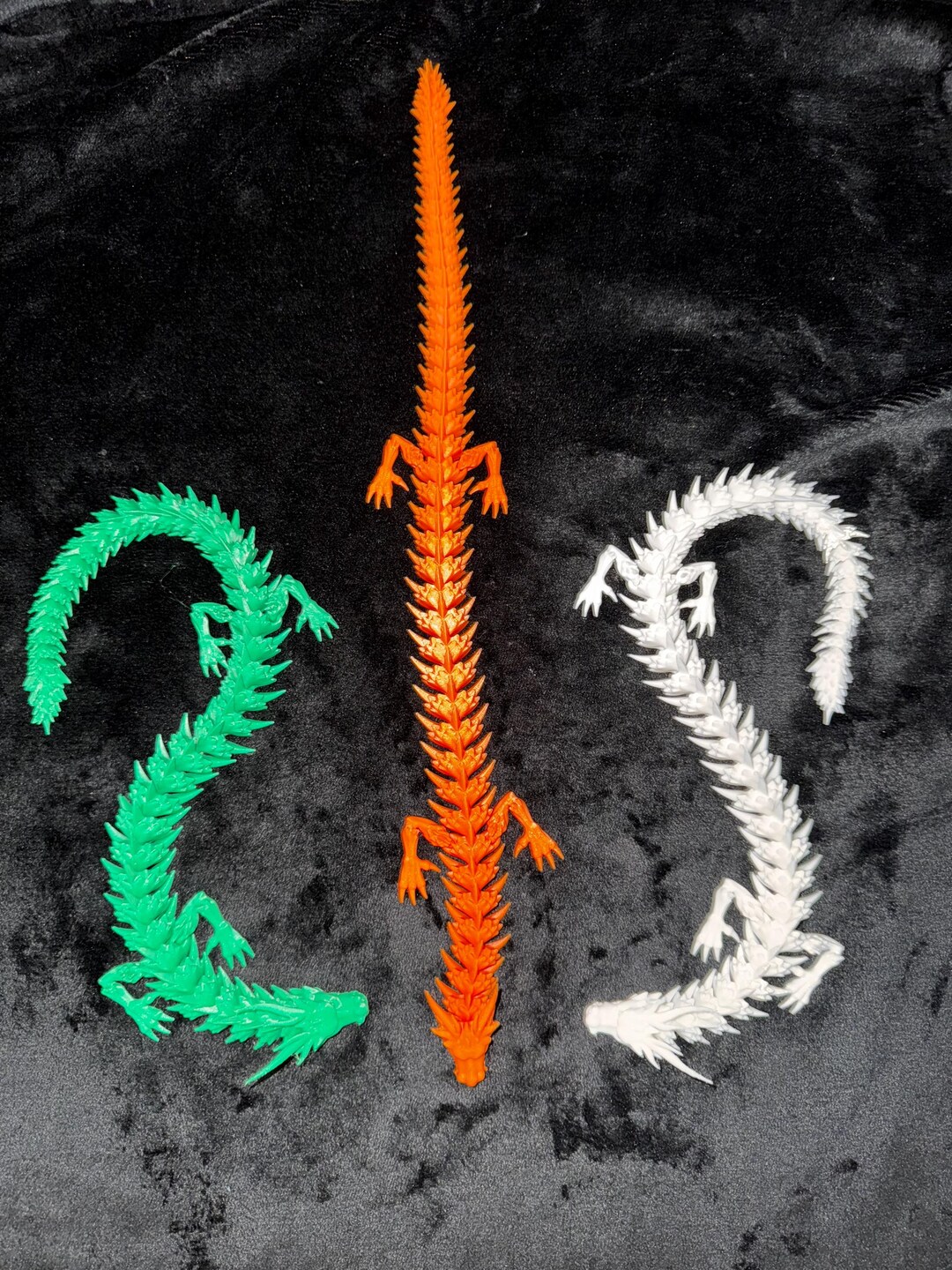 Custom Articulated Dragon Figurine – 3D Printed Posable Desk Decor - Etsy