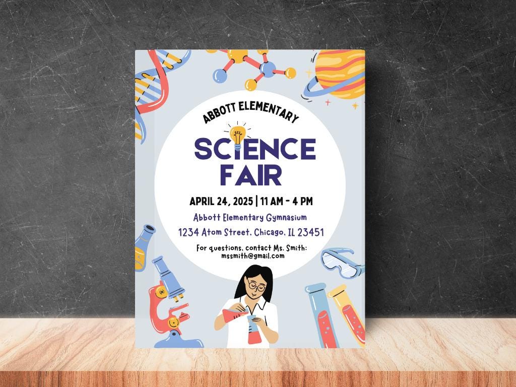 Editable Science Fair Flyer Template Printable School Science Fair ...