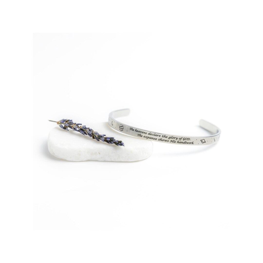 The Heavens Declare the Glory of GOD - Cuff Bracelet - Psalm 19:1 ...
