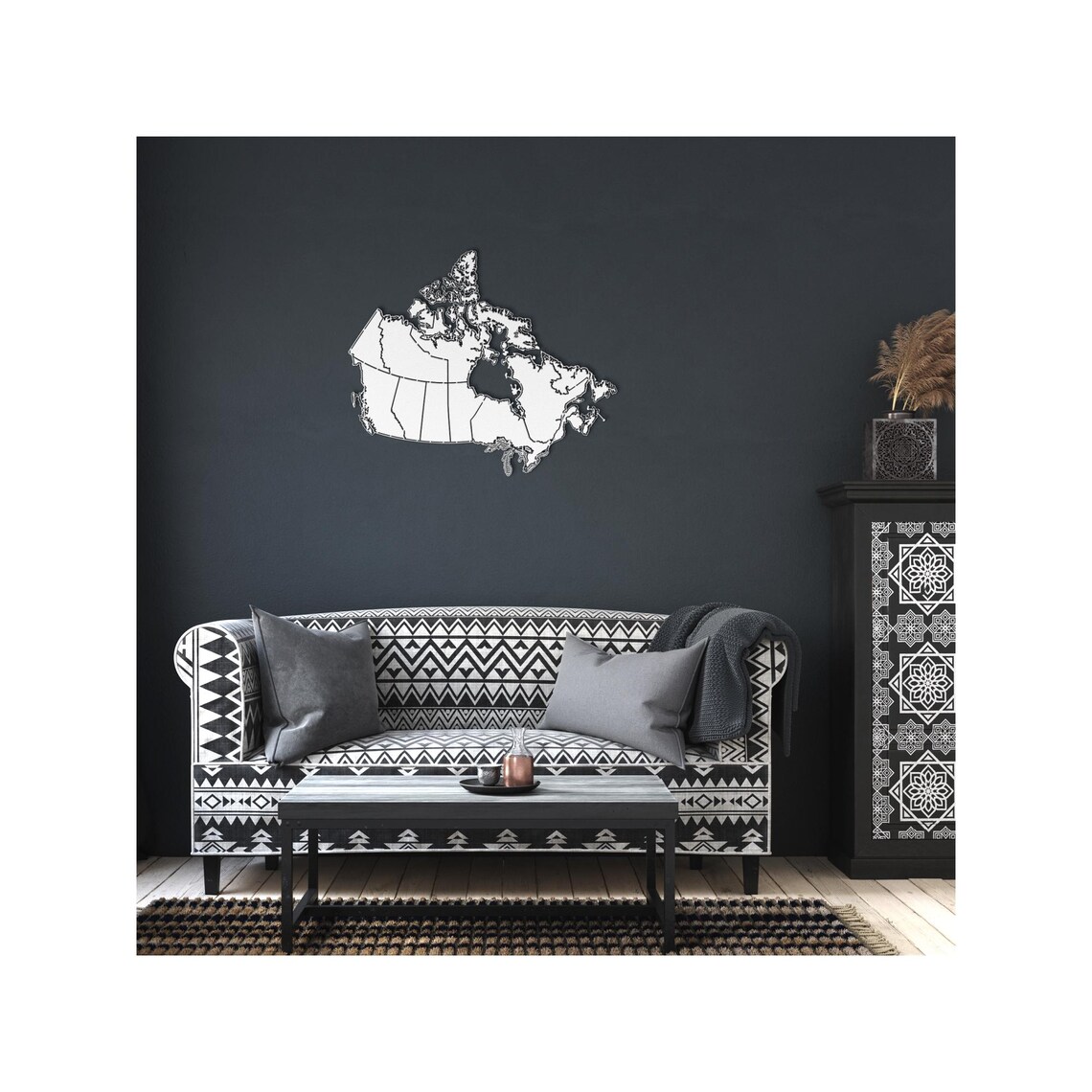 Canada: Its Provinces and Territories (v2.0) - Solid Fill - Metal Wall ...