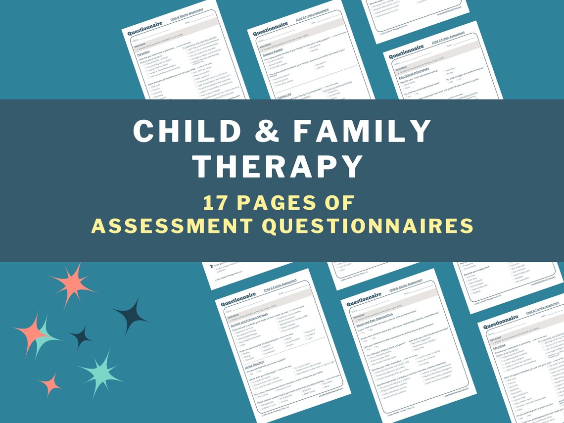 Child and Family Therapy Questionnaires for Assessments | Mental Health ...