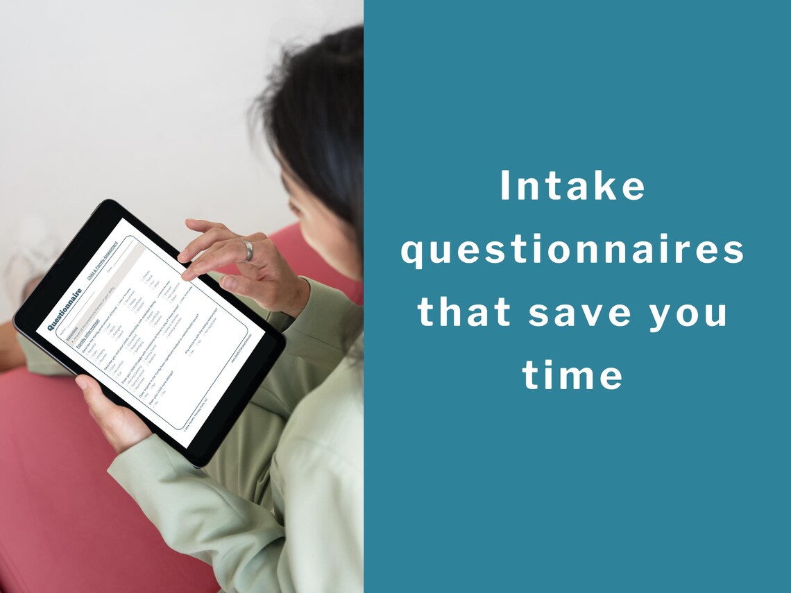 Child and Family Therapy Questionnaires for Assessments | Mental Health ...