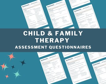 Child and Family Therapy Questionnaires for Assessments | Mental Health ...