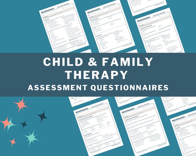 Child and Family Therapy Questionnaires for Assessments | Mental Health ...