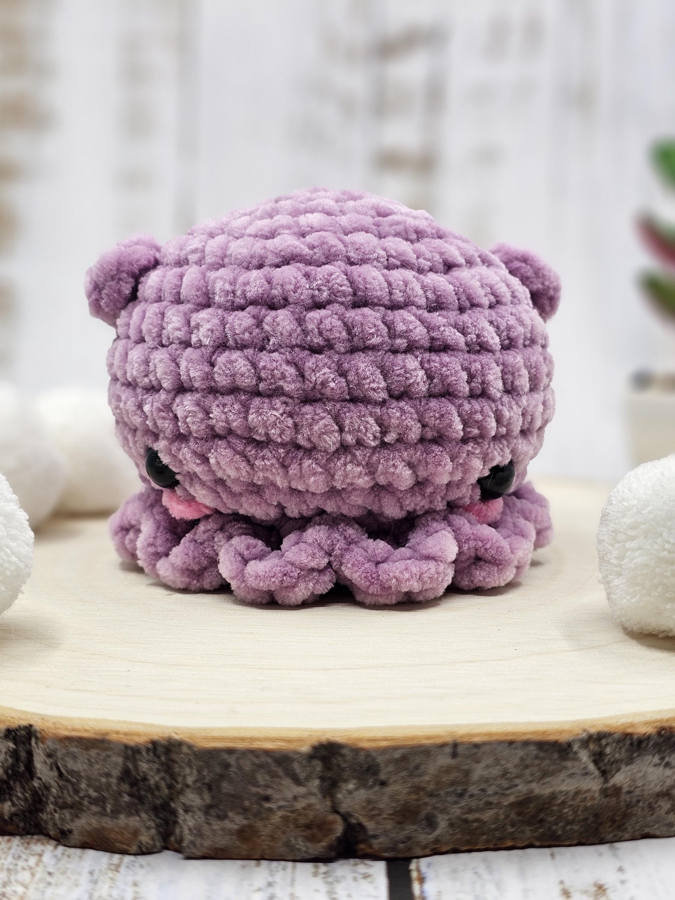 Handmade Crochet Cuddle Fish, Cute Crochet Dumbo Octopus, Crochet ...