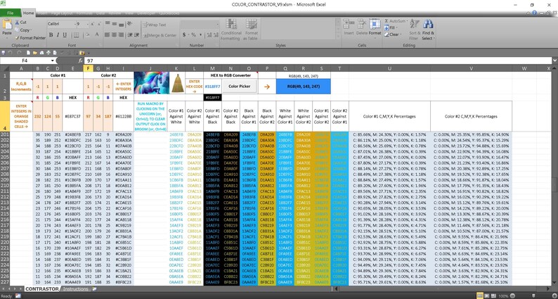 Color Palette Creation and Color Gradient Contrasting Tool - Etsy