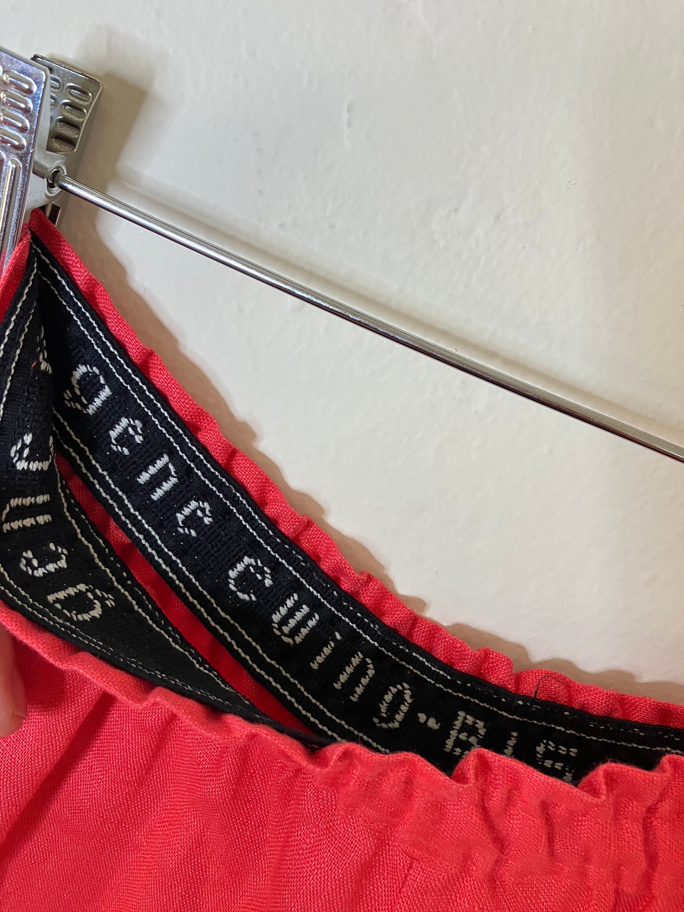 Vintage Gene Ewing-bis Coral Linen Pants - Etsy