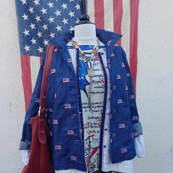 American Flag Denim - Etsy