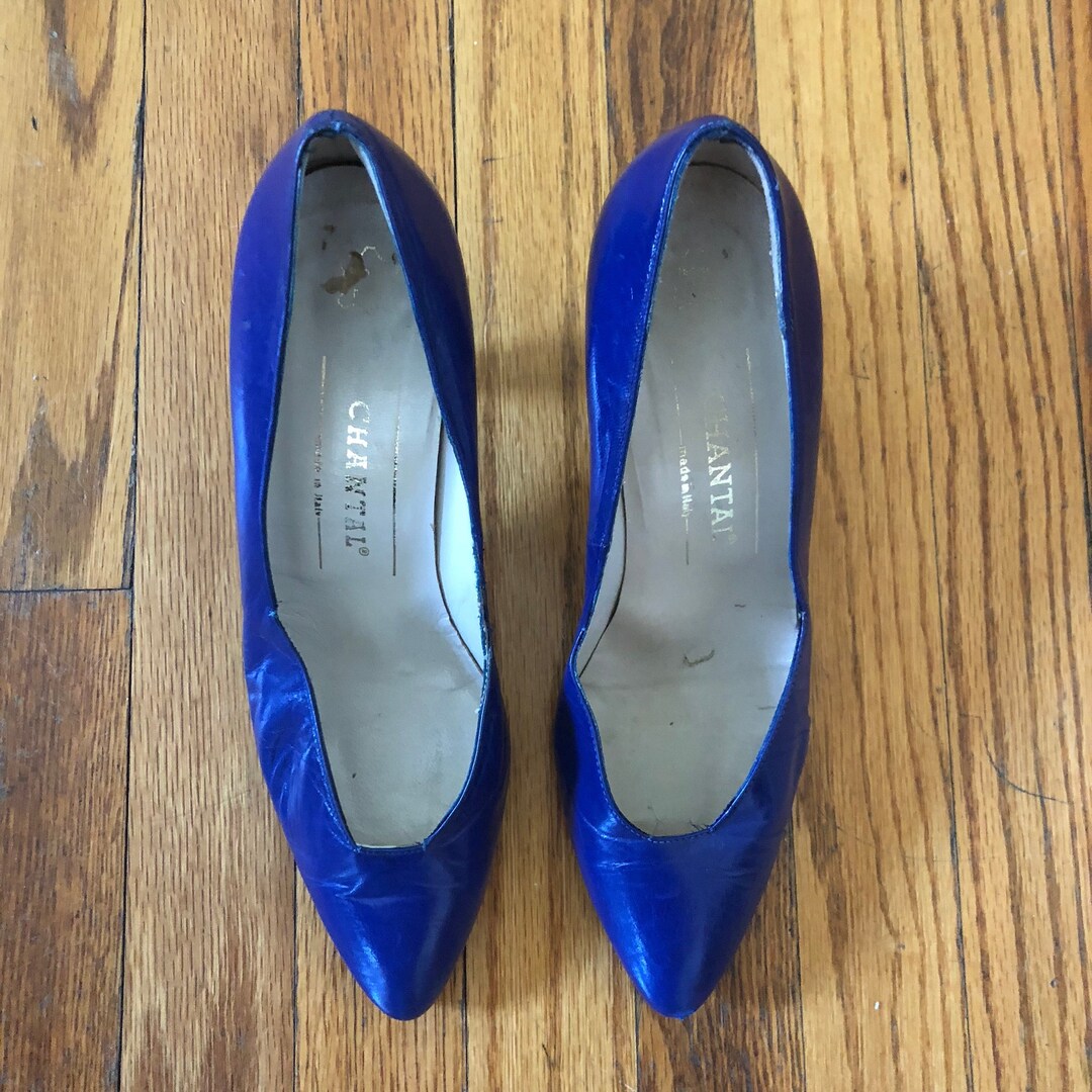 Vintage Chantal Royal Purple Pumps 7 - Etsy