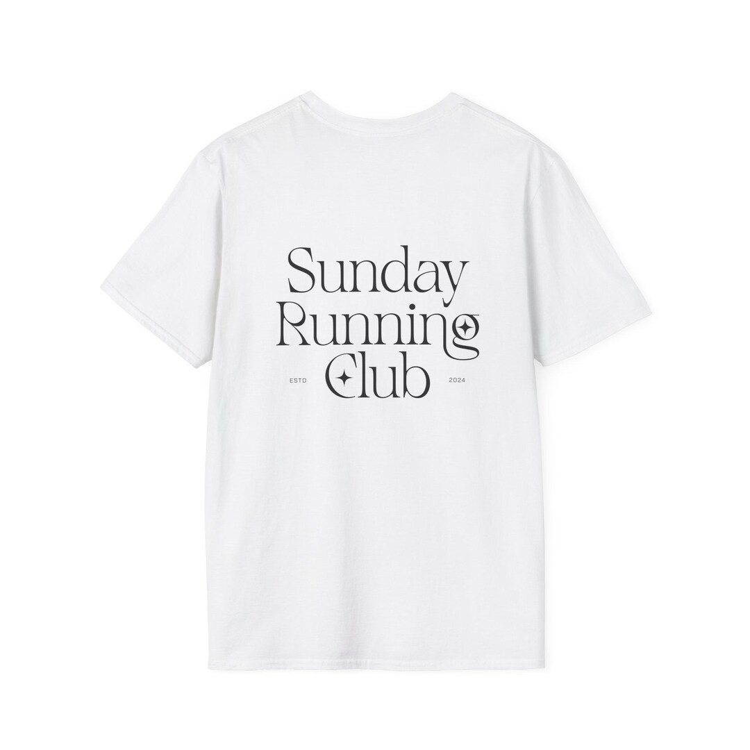 Sunday Running Club T-shirt for Woman Men Unisex Custom Running Gifts ...