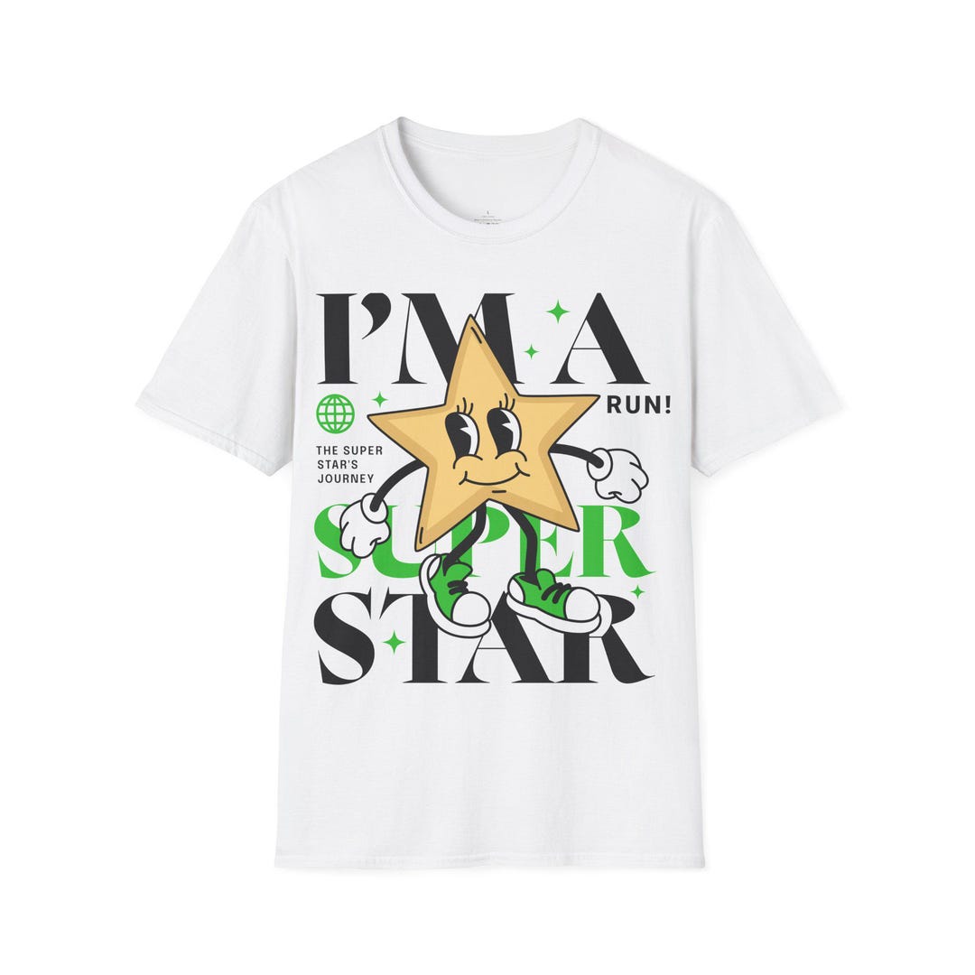 I'm A Run Star Club T-shirt for Woman Men Unisex Custom Running Gifts ...