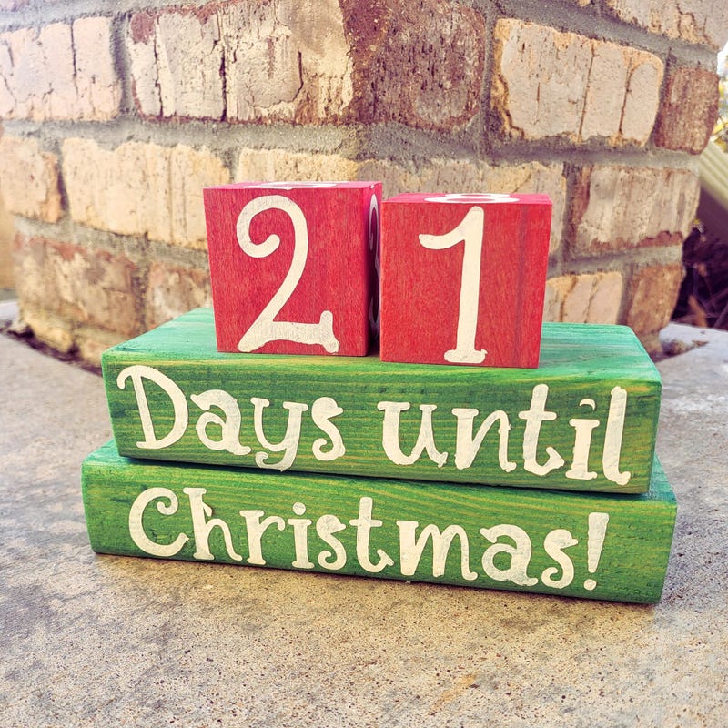Countdown Blocks - Etsy