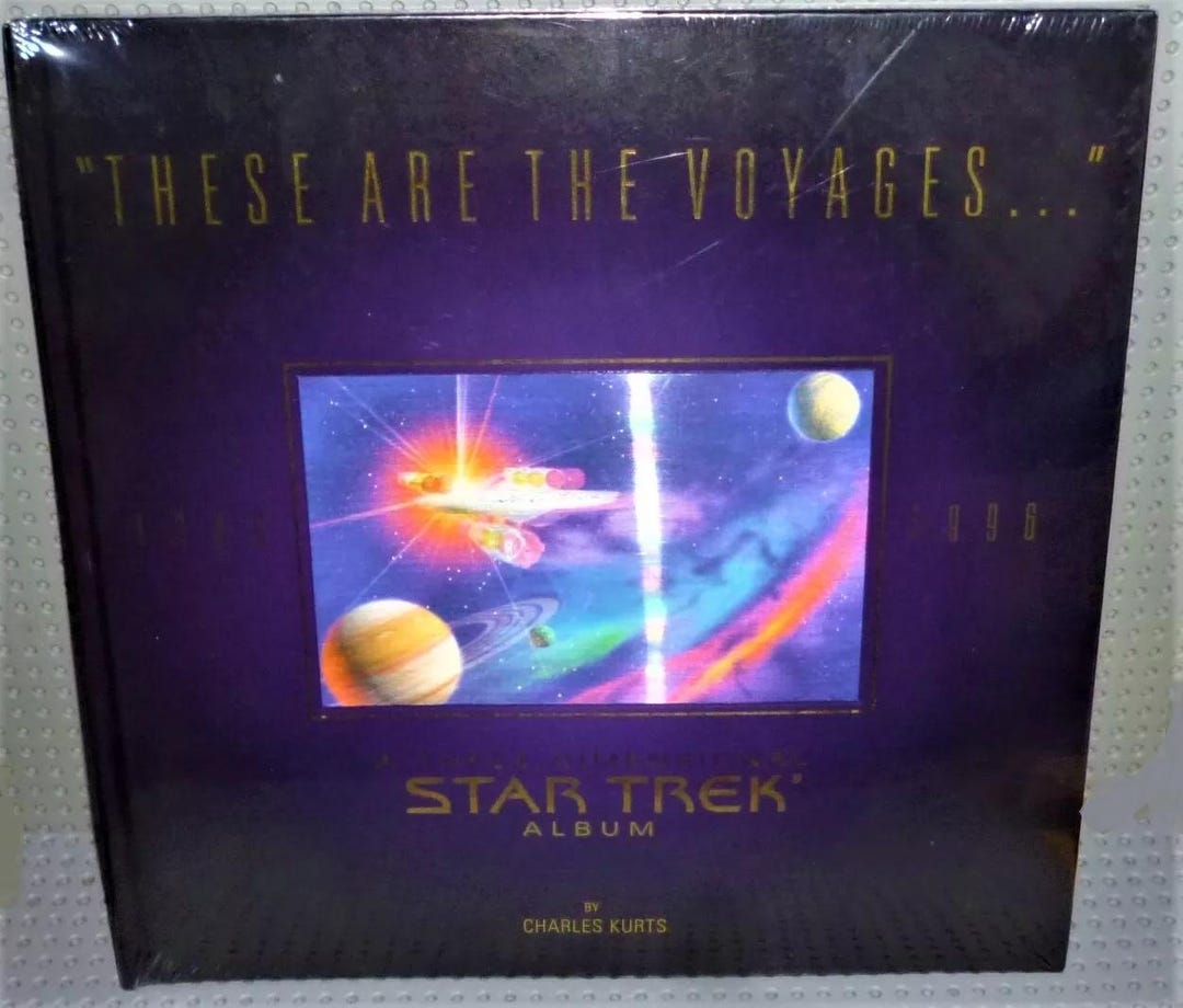 These Are the Voyages" 3D STAR TREK Album, Pop-up Book, New Sealed 1st ...