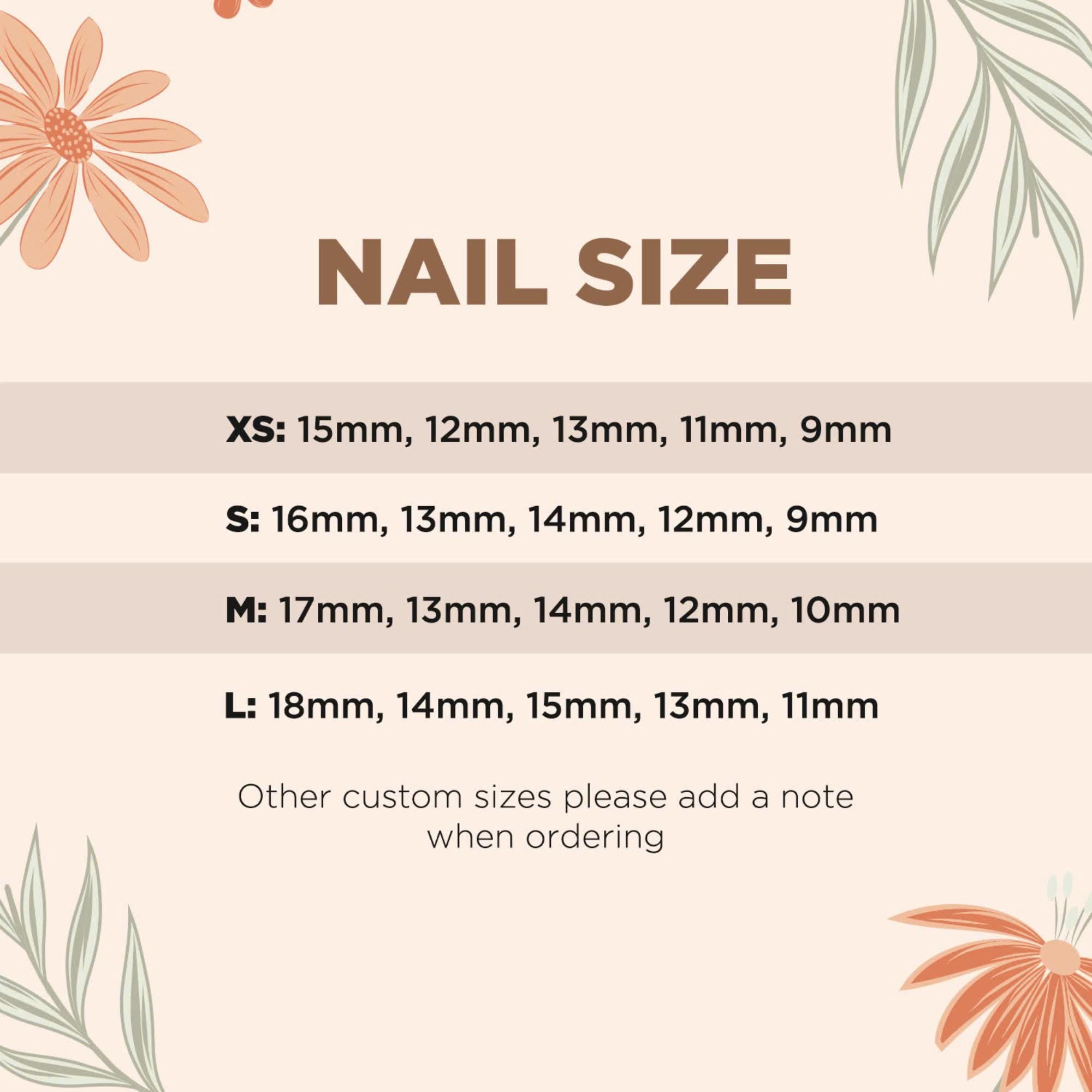 Orchid Garden Press on Nails, Luxury Long Stiletto Nail Set With Jelly ...