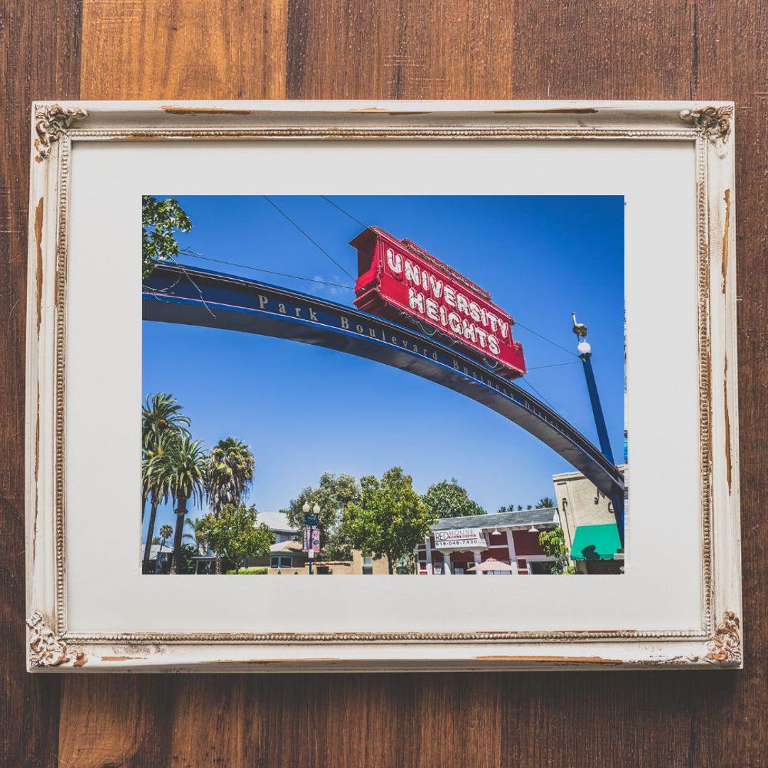 University Heights Neon Sign in Daylight - University Heights San Diego ...