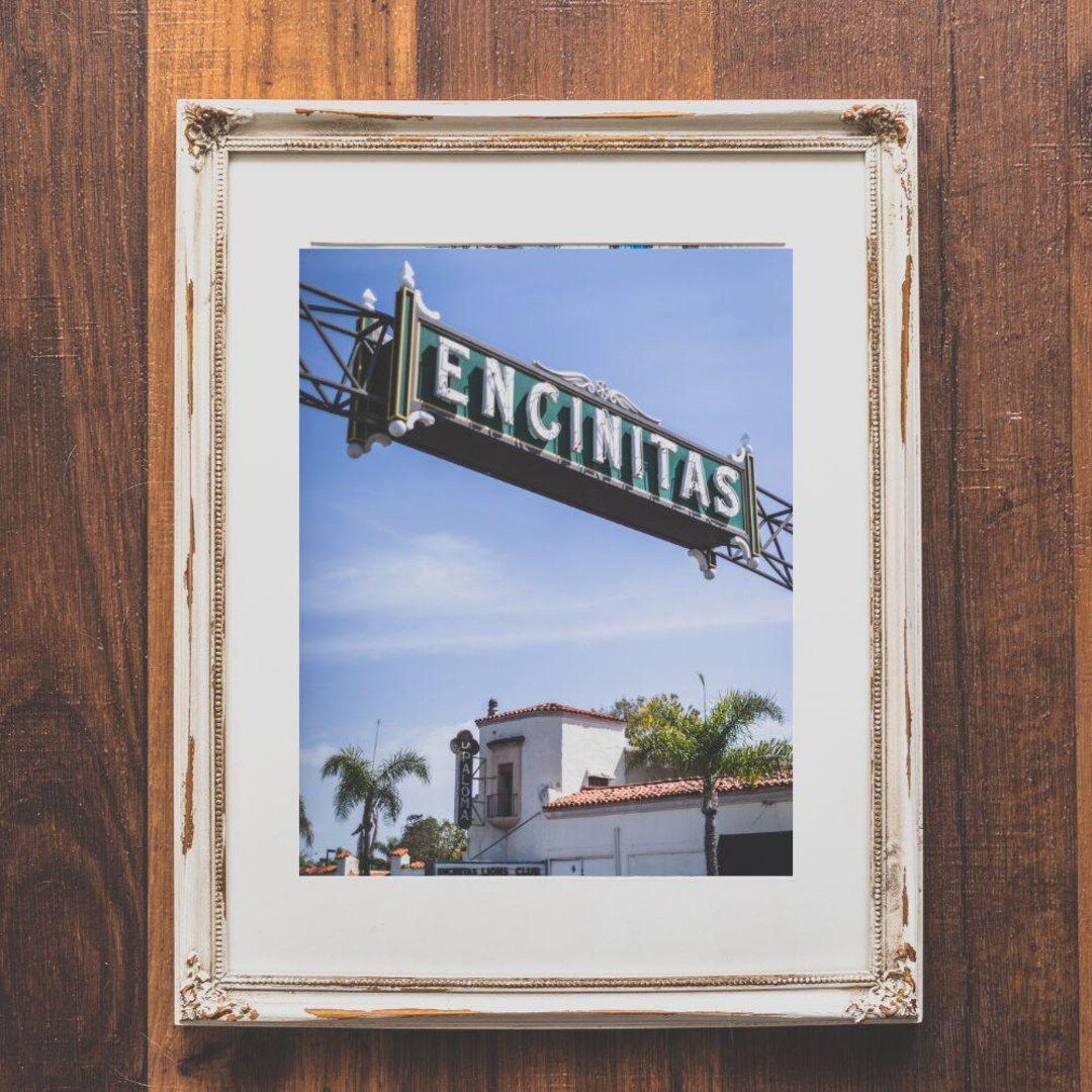 Encinitas California Neon Sign Photo Print - North County San Diego ...