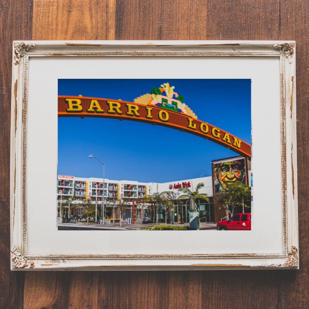 Barrio Logan San Diego Neon Sign - Barrio Logan Neighborhood Sign in ...