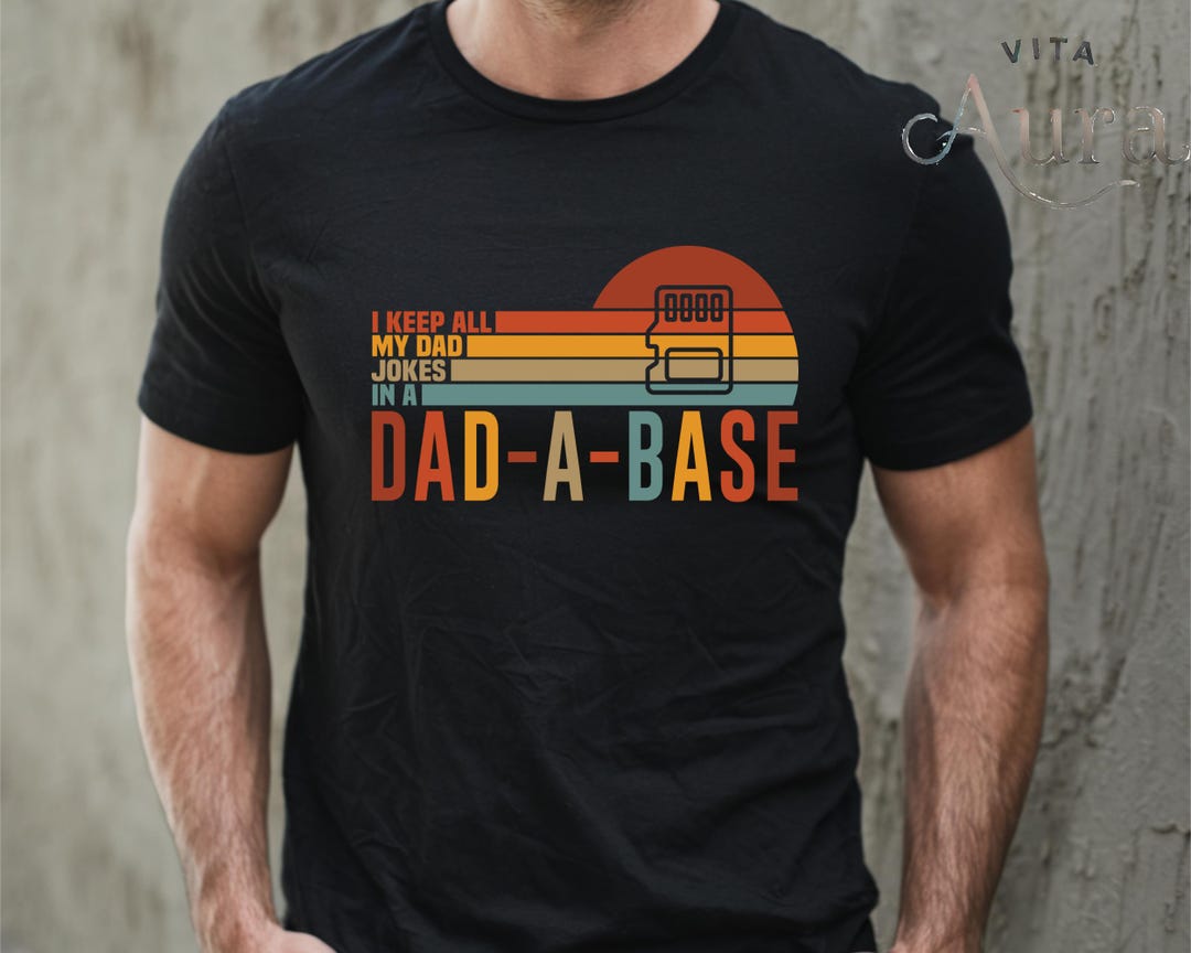 Dadabase Dad Jokes T-shirt: Father's Day Gift for Dad - Etsy