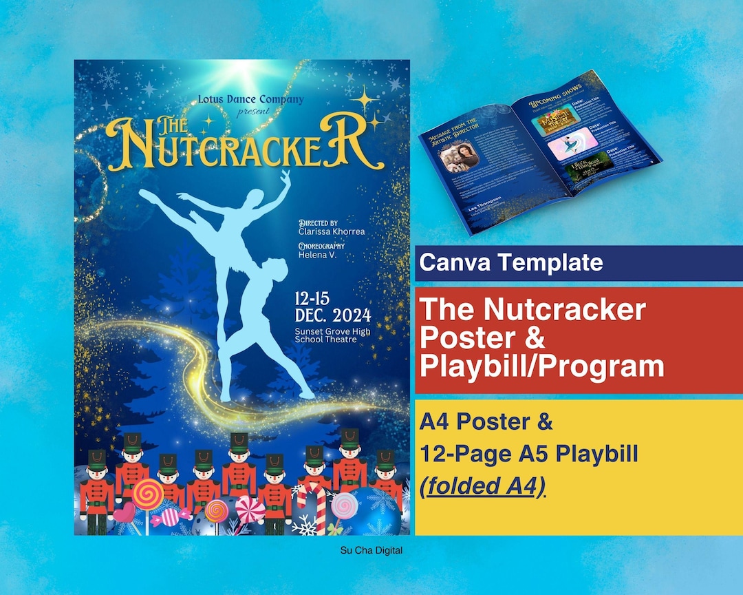 The Nutcracker Poster and Playbill, Ballet Playbill, Ballet Program ...