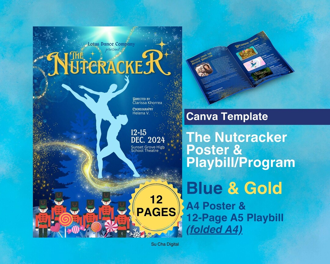 The Nutcracker Poster and Playbill, Ballet Playbill, Ballet Program ...