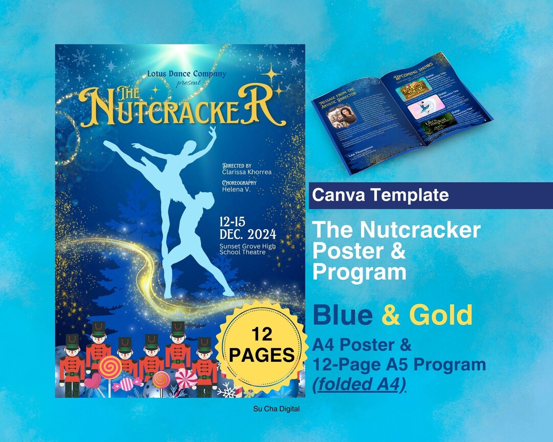 The Nutcracker Canva Poster and Program - Etsy