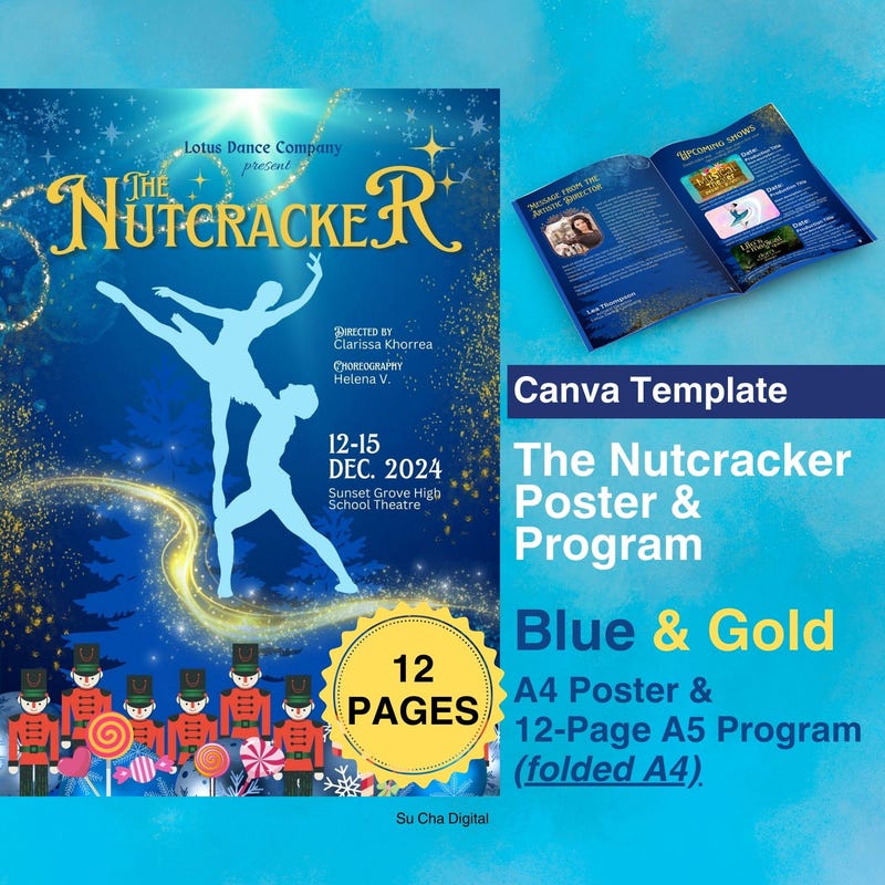 Canva Nutcracker Flyer - Etsy