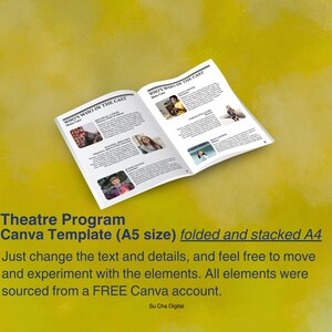 Theatre Program Canva Template With FREE “A Midsummer Night’s Dream ...