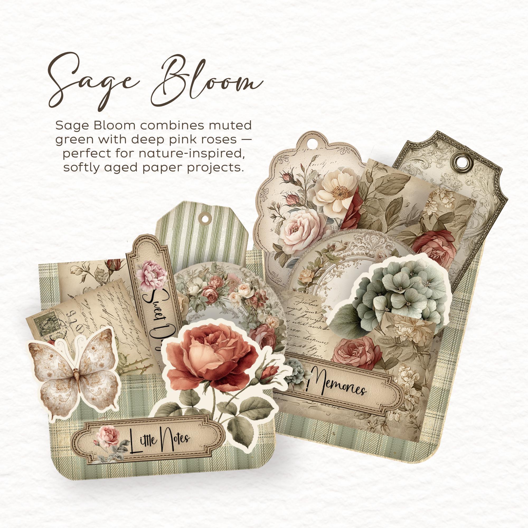 Shabby Chic Hidden Paperclip Kit - Junk Journal Ephemera, Printable ...