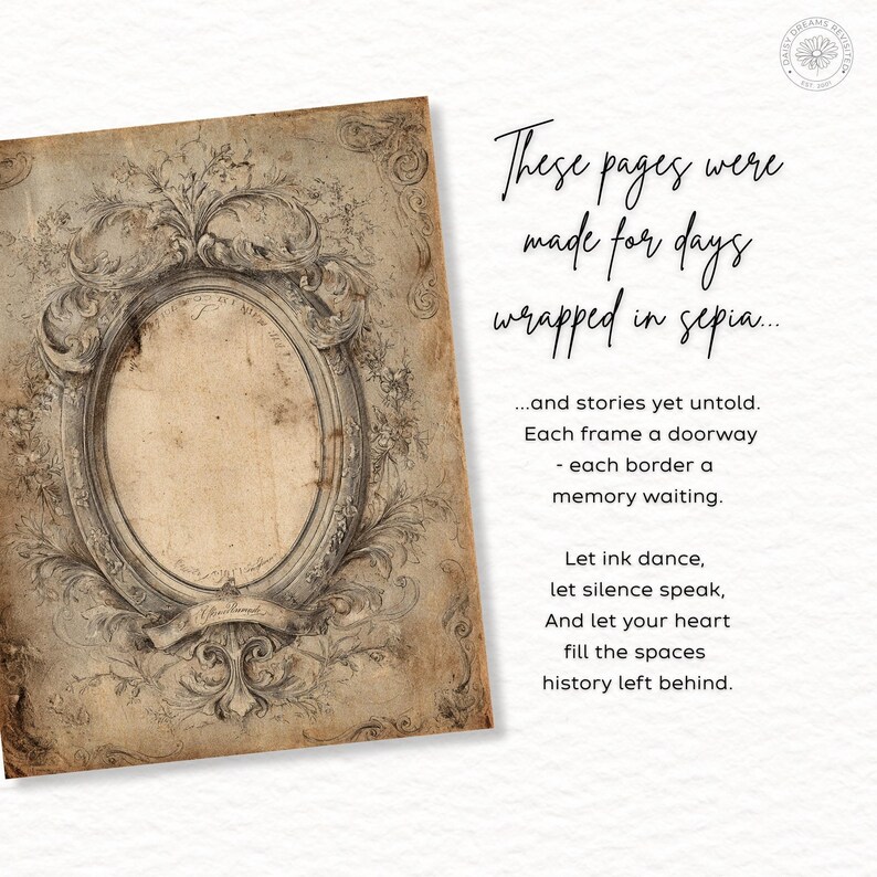 Victorian Frame Overlays – Printable Junk Journal Pages | Vintage ...