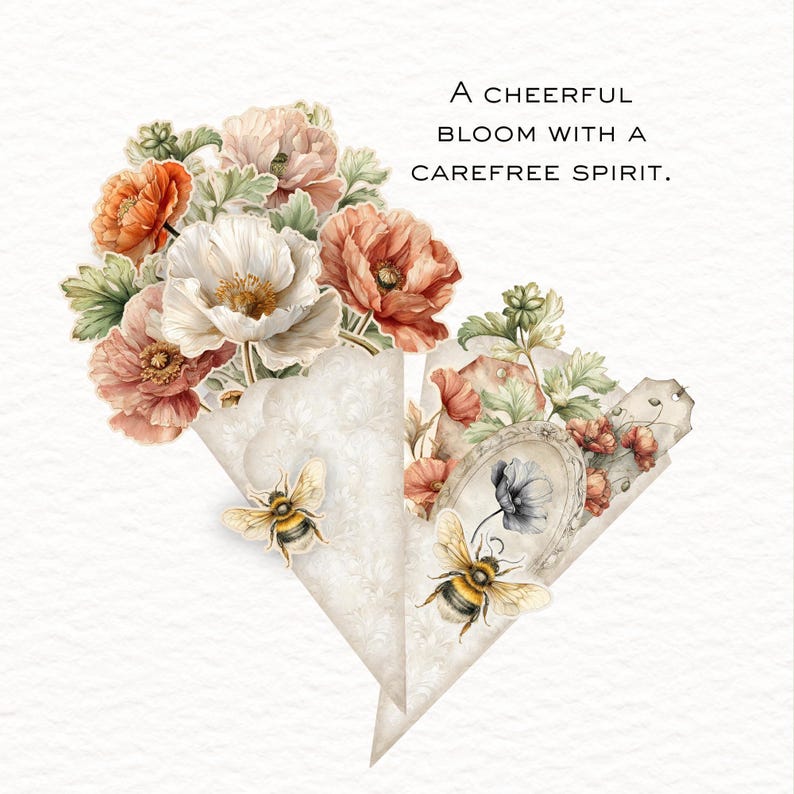 Wildhearted Poppies Pocket Posy™ – Printable Loaded Tag Gift Card ...