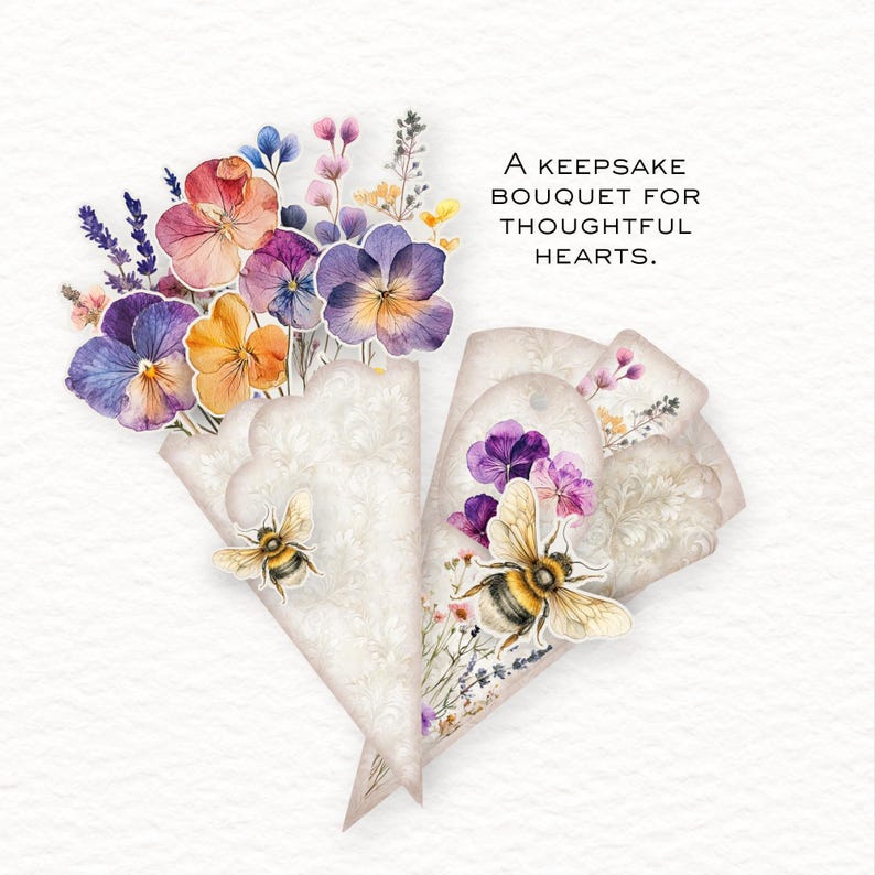 Pressed With Love Pocket Posy™ – Printable Loaded Tag Gift Card ...