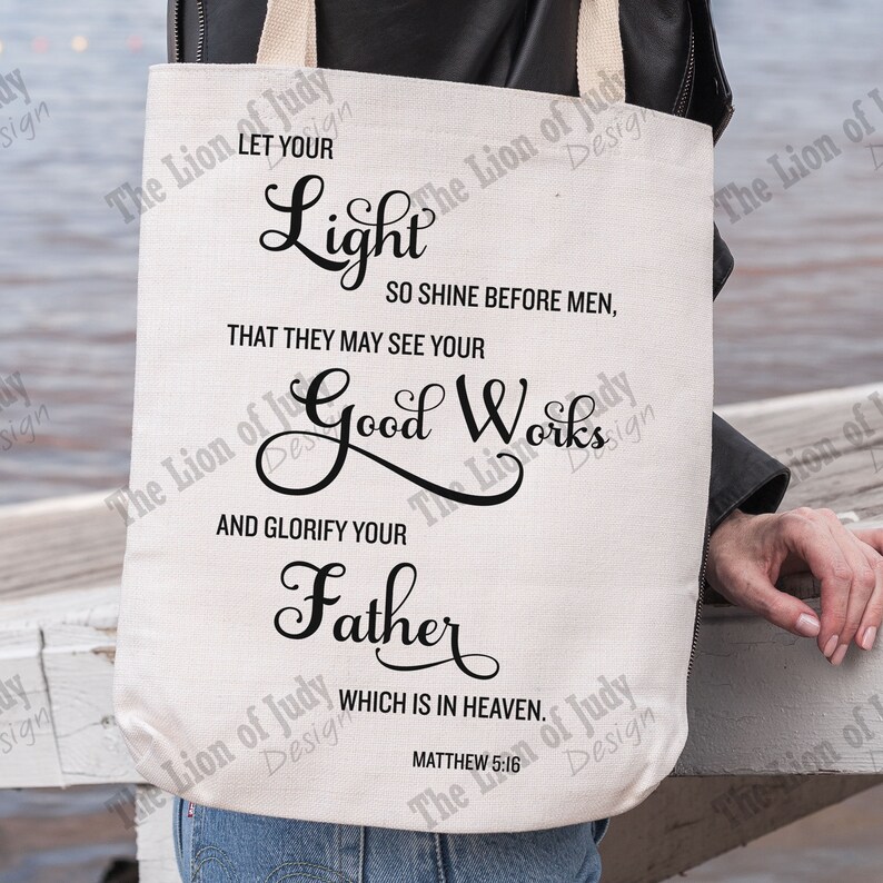 Let Your Light Shine SVG, Bible Verse SVG, Vector File, Christian Quote ...
